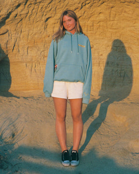 "Gift Giving" Oversized Lux Hoodie in Blue – Dandy Worldwide
