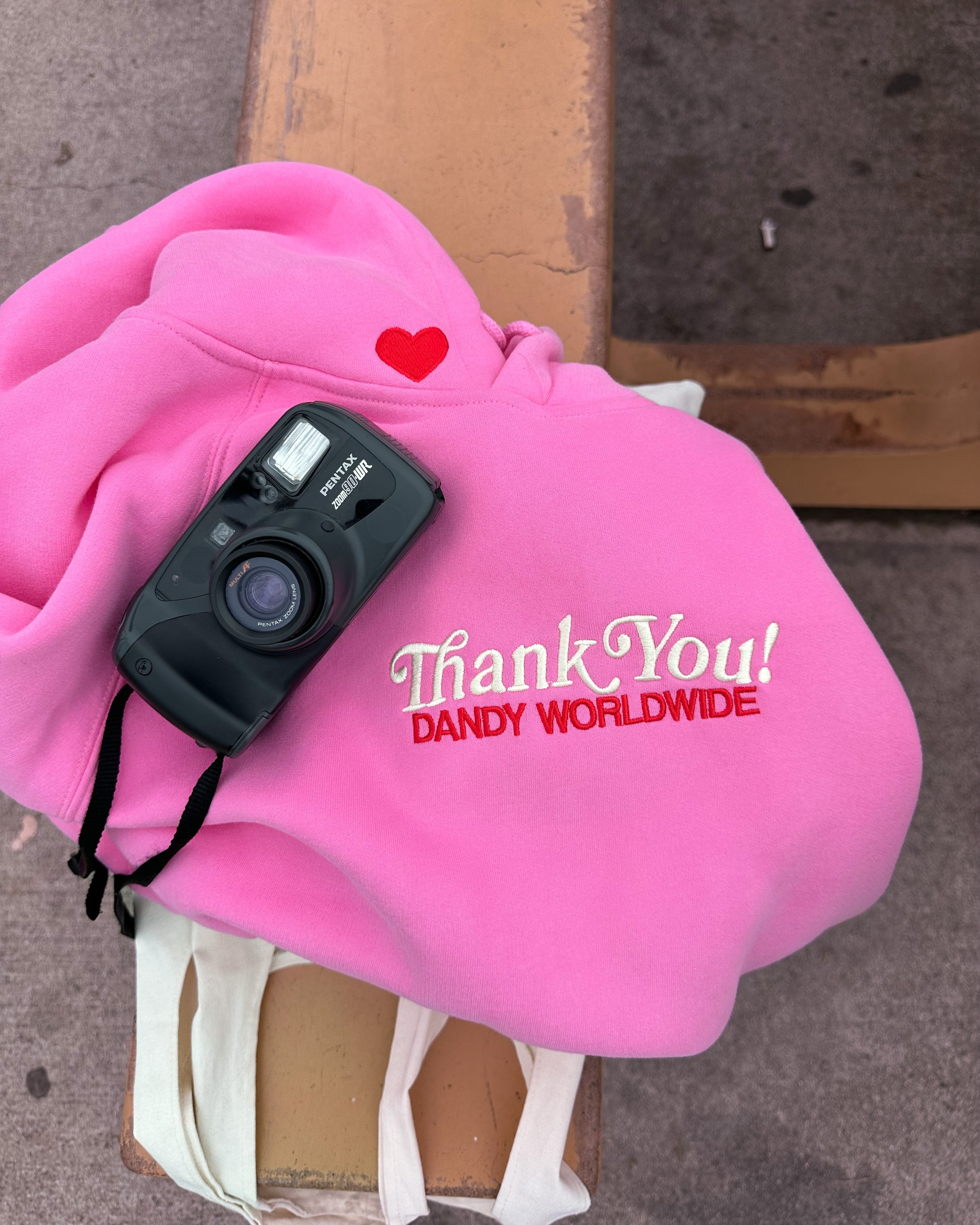 "Quality Time" Oversized Lux Hoodie in Pink – Dandy Worldwide