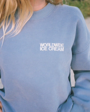 "Ice Cream" Crew Neck in Blue – Dandy Worldwide