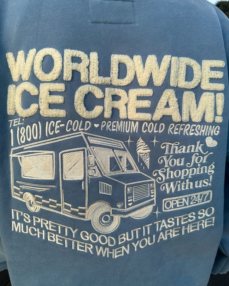 "Ice Cream" Crew Neck in Blue – Dandy Worldwide