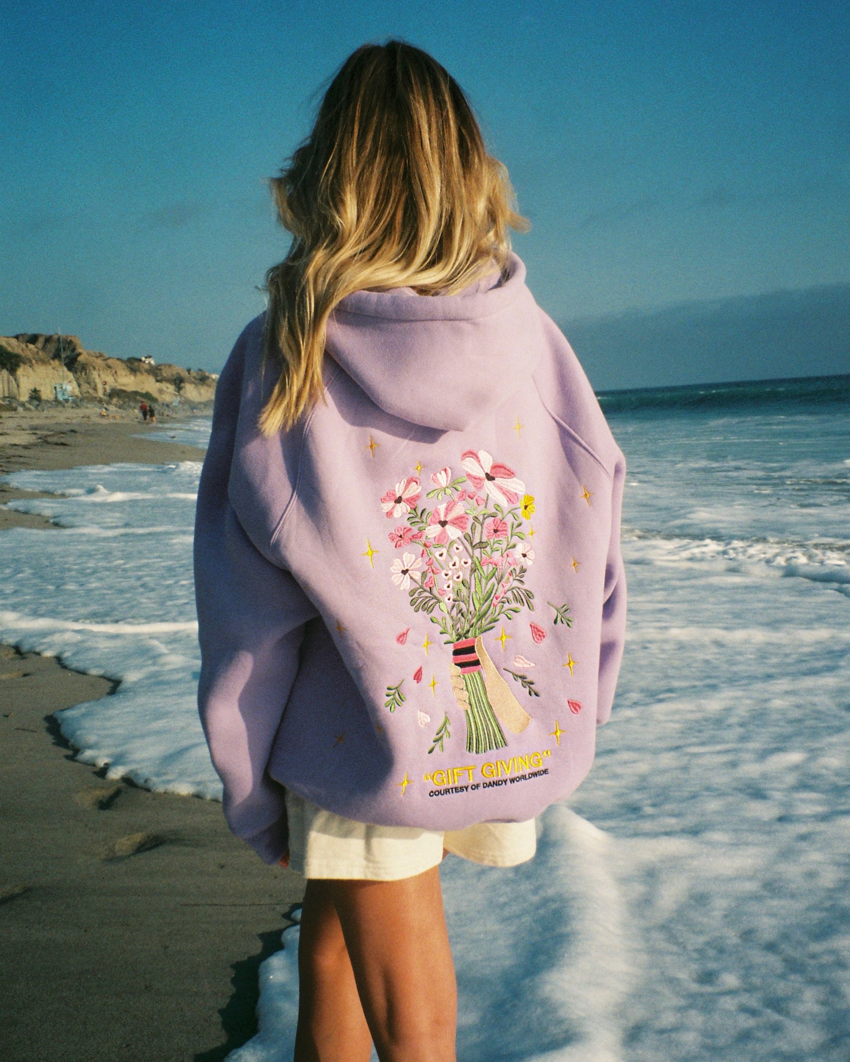 "Gift Giving" Oversized Lux Hoodie in Lavender – Dandy Worldwide